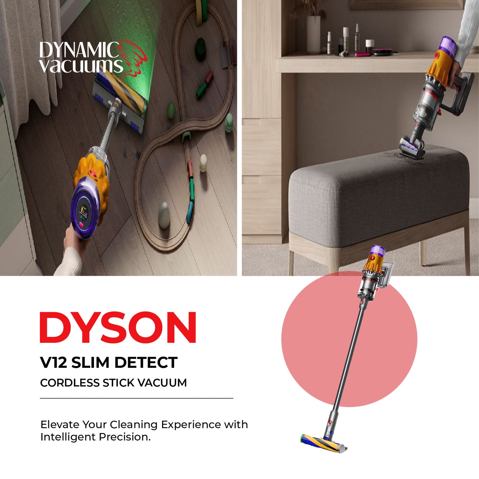 Dyson V12 Slim Detect Cordless Stick Vacuum – Dynamic Vacuums
